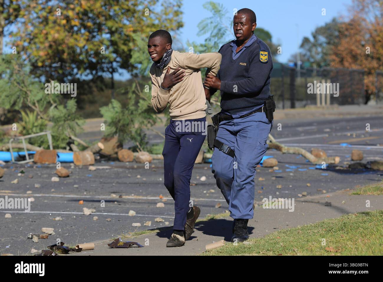 Students protest in Mthatha, South Africa South African police arrest a ...