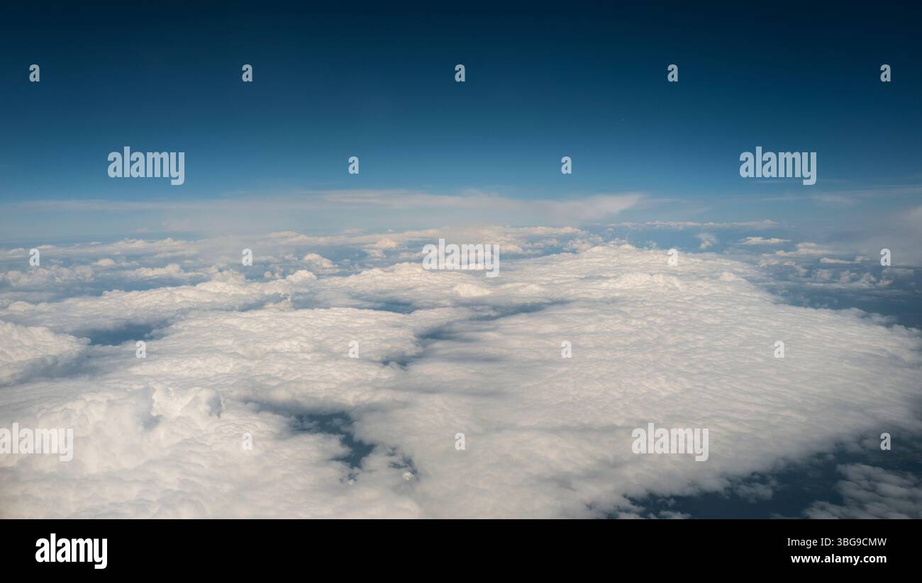Clouds photographed from the air at approximately 20,000 feet Stock ...