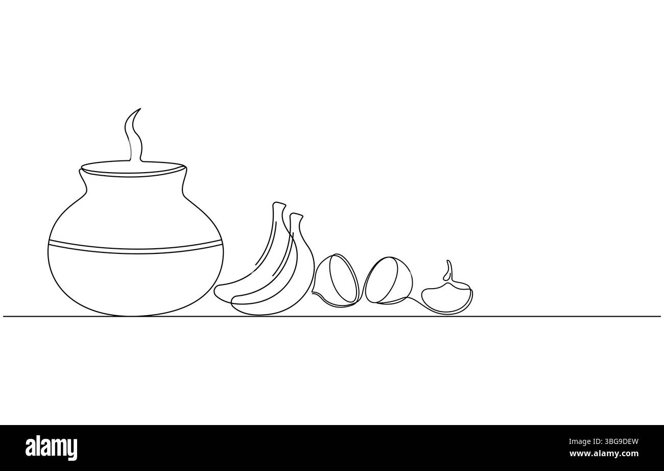 Onam Festival Celebration A Line Art Depiction of Dance and Culture ...