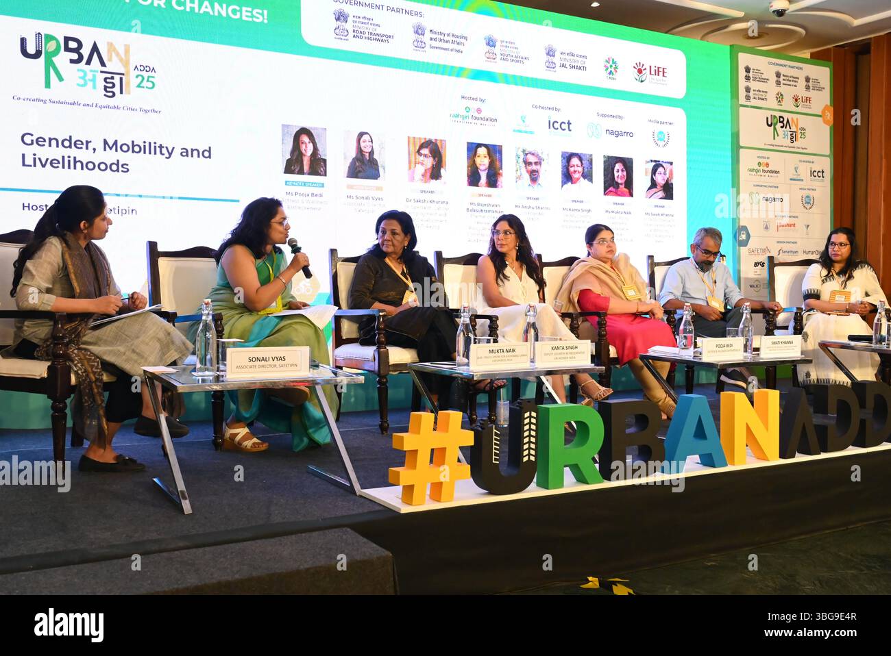 NEW DELHI, INDIA - JUNE 4: From Left ) Ms Sonali Vyas(Saftipin), Mukta ...