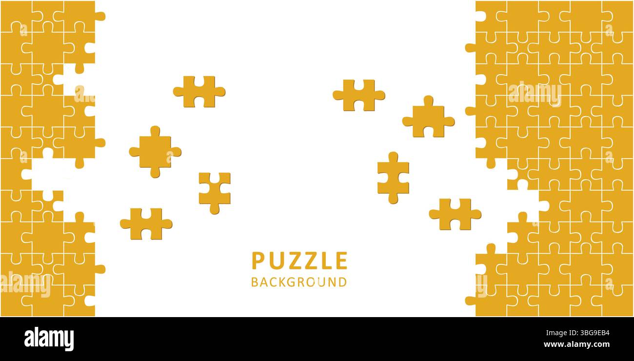 simple puzzle pieces template isolated vector illustration Stock Vector ...