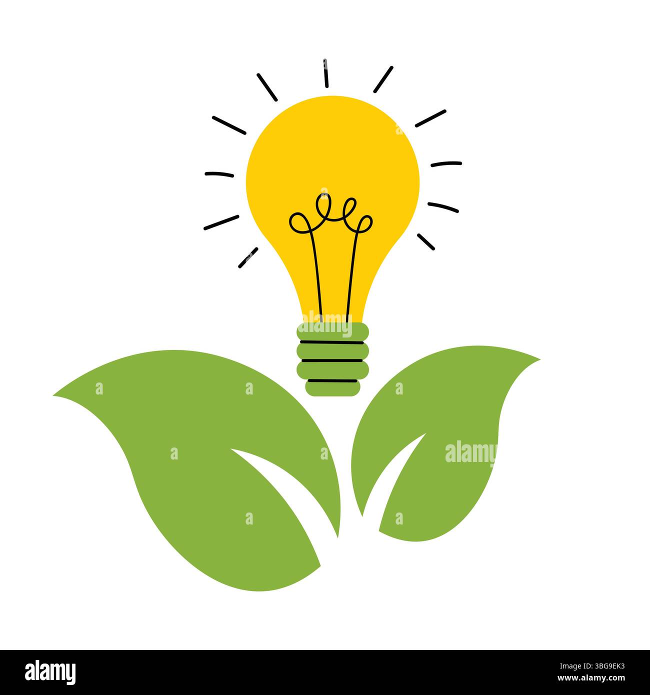 Solar power light bulb in Stock Vector Images - Alamy