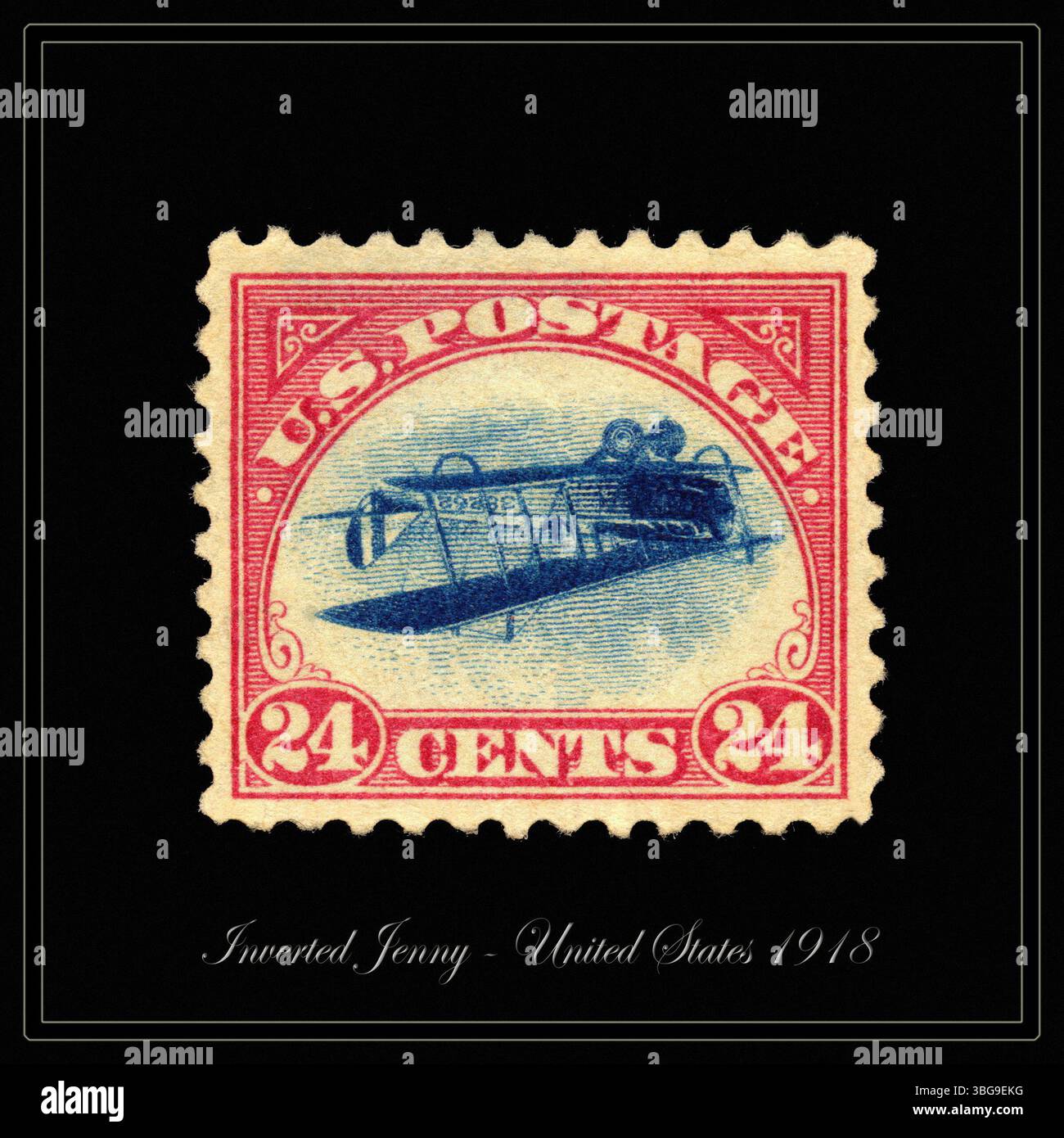 Inverted Jenny Stamp Stock Photo - Alamy