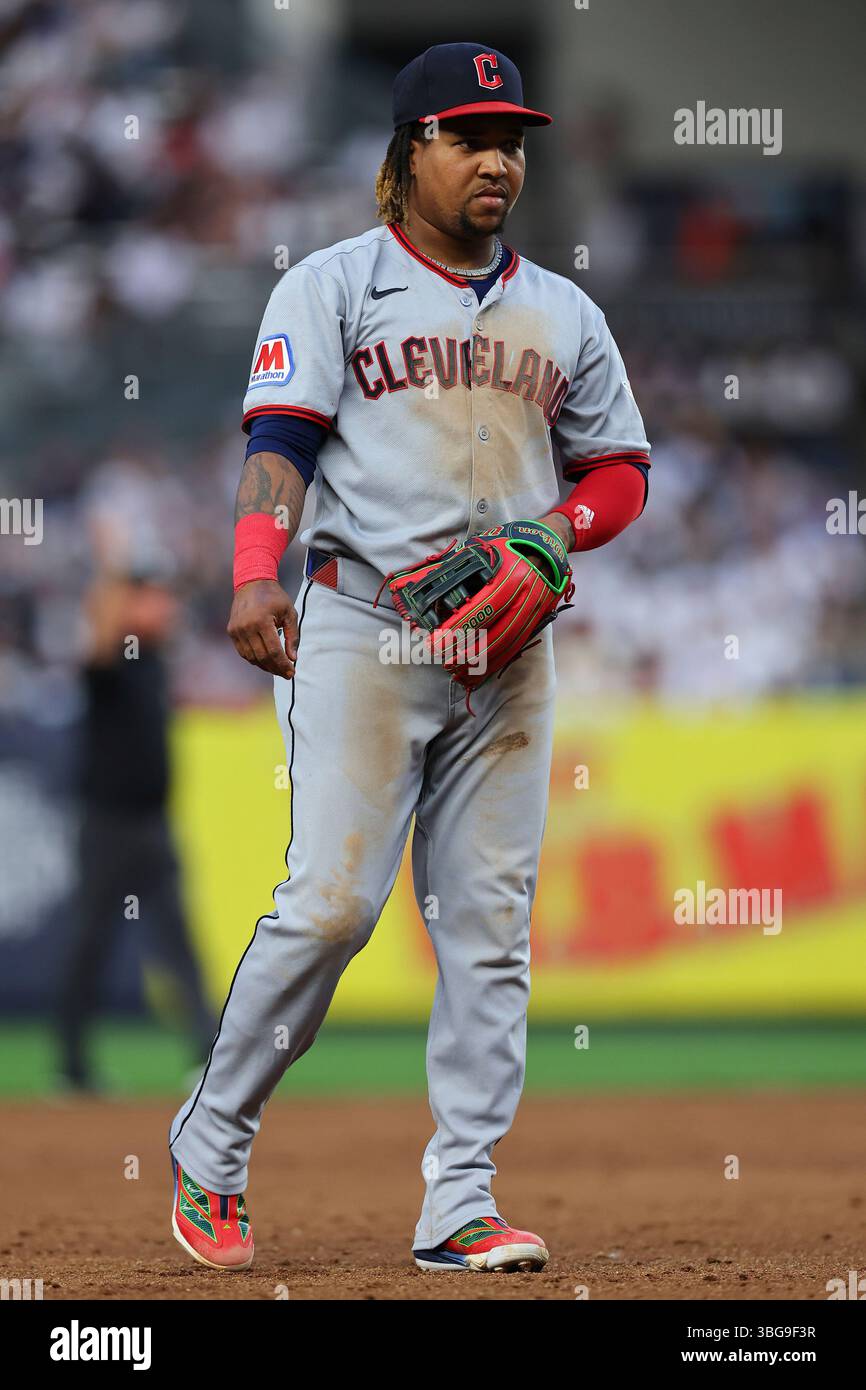 BRONX, NY - JUNE 03: José Ramírez #11 of the Cleveland Guardians ...