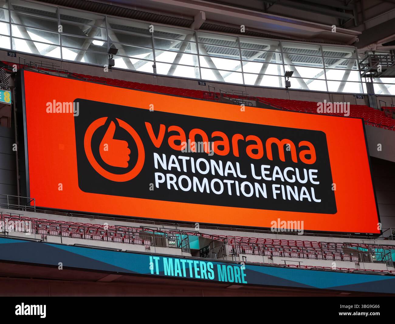 A general view of Wembley Stadium, London before the Vanarama National ...