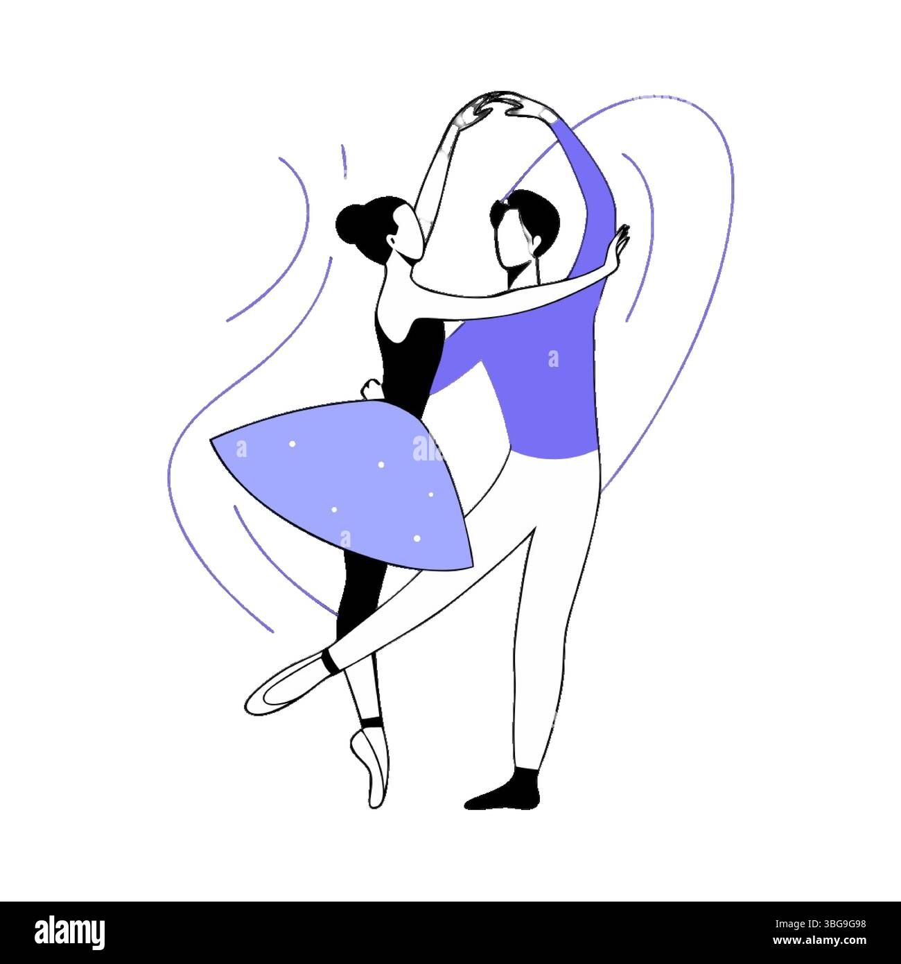 Ballet duet silhouette hi-res stock photography and images - Alamy