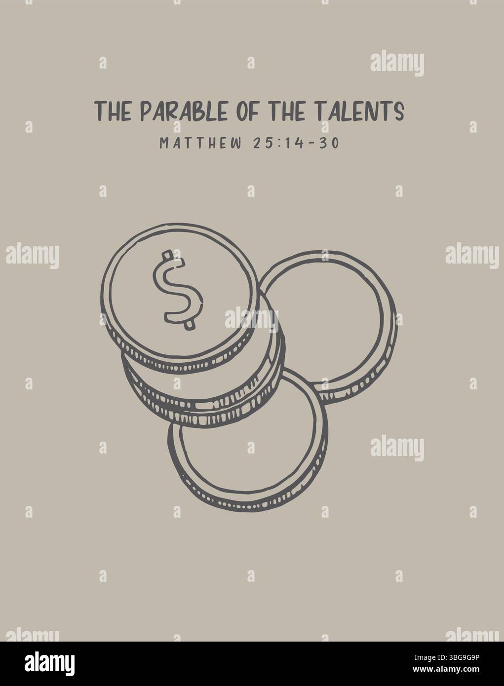 Christian Line Symbols Sketch, Religion Hand Drawn Art, Biblical ...