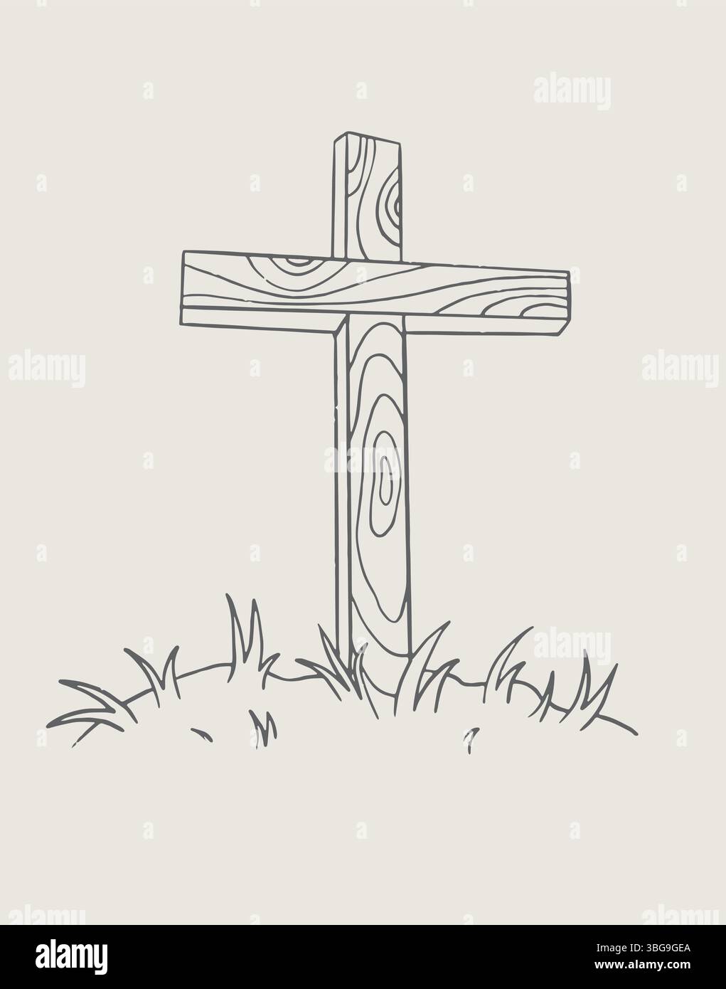 Christian Line Symbols Sketch, Religion Hand Drawn Art, Biblical ...