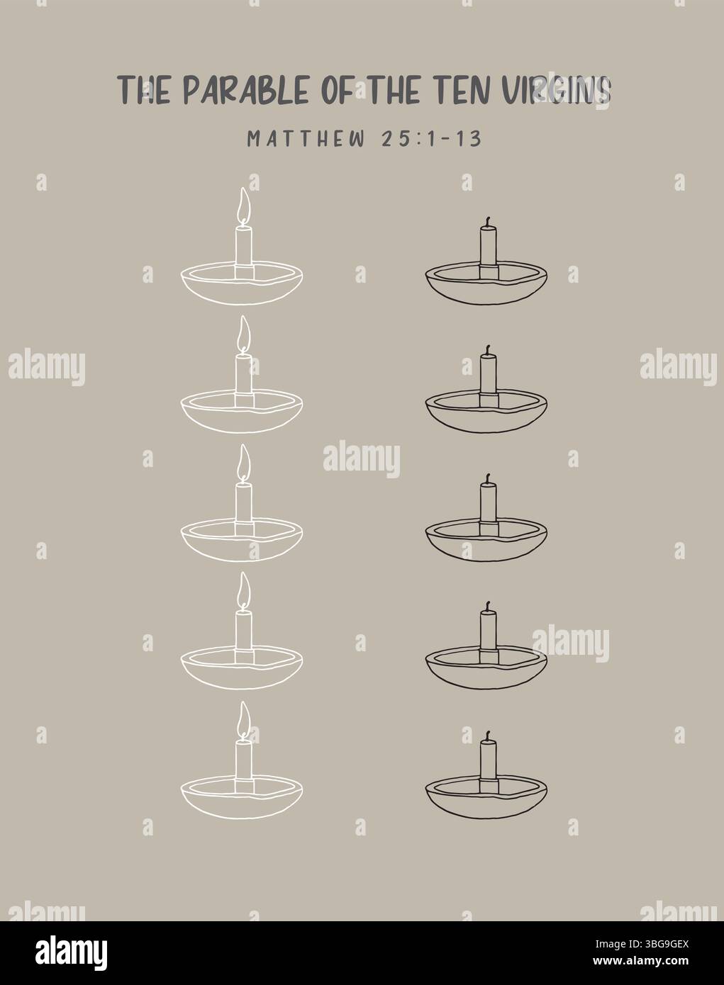 Christian Line Symbols Sketch, Religion Hand Drawn Art, Biblical ...