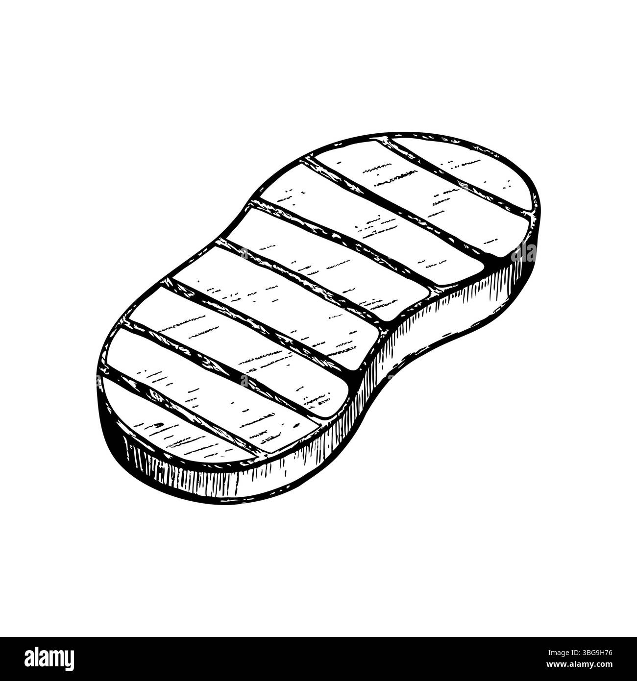 Piece raw steak meat Black and White Stock Photos & Images - Alamy