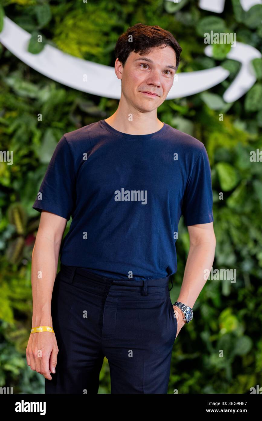 Cologne, Germany. 04th June, 2025. Sebastian Urzendowsky, actor, stands ...