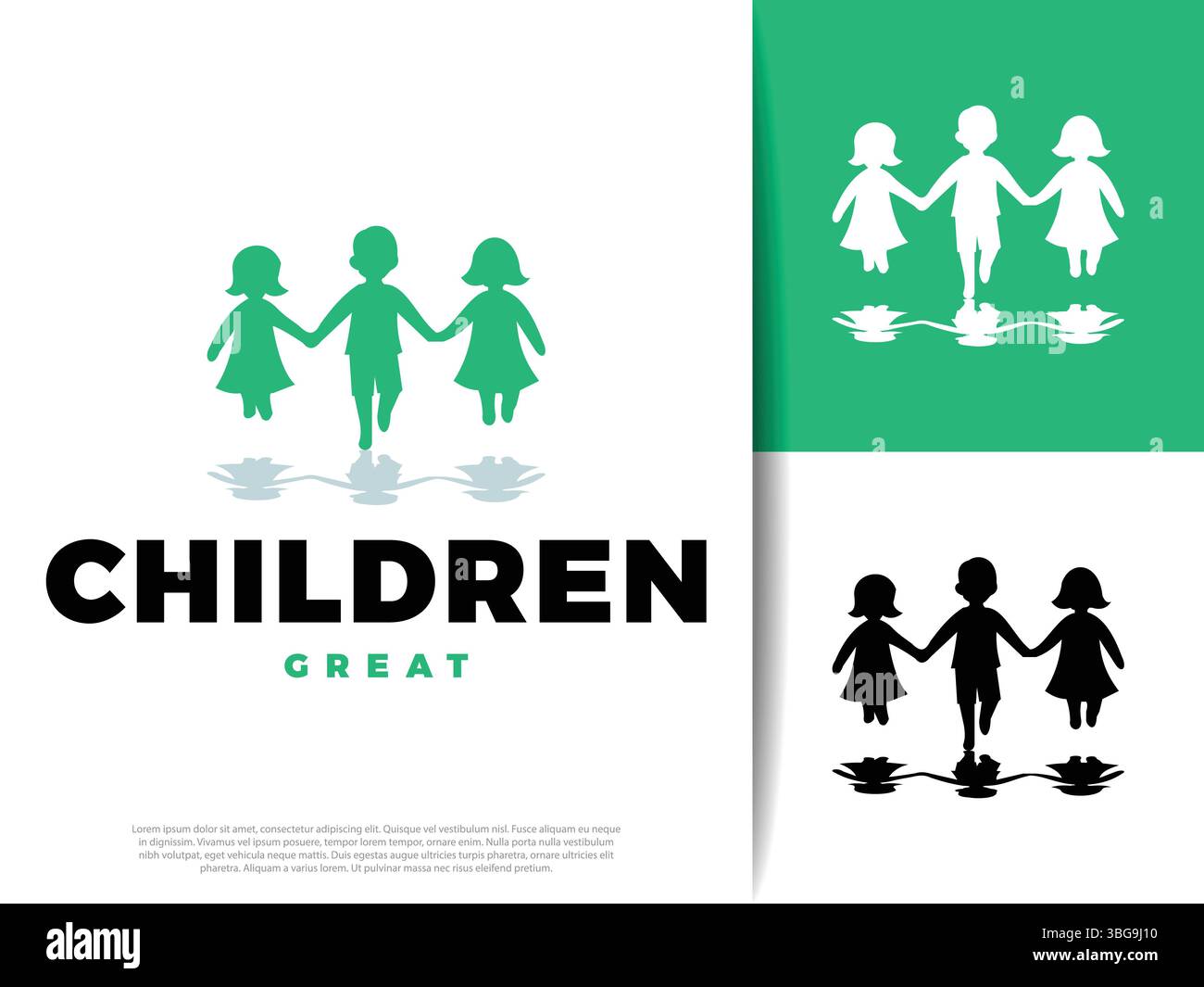 Emotion happy child playful Stock Vector Images - Alamy