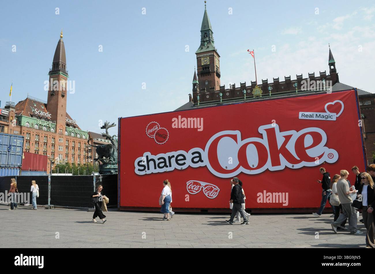 Copenhagen/ Denmark/04 june 2025/Huge cocoa cola promotion billboard ...