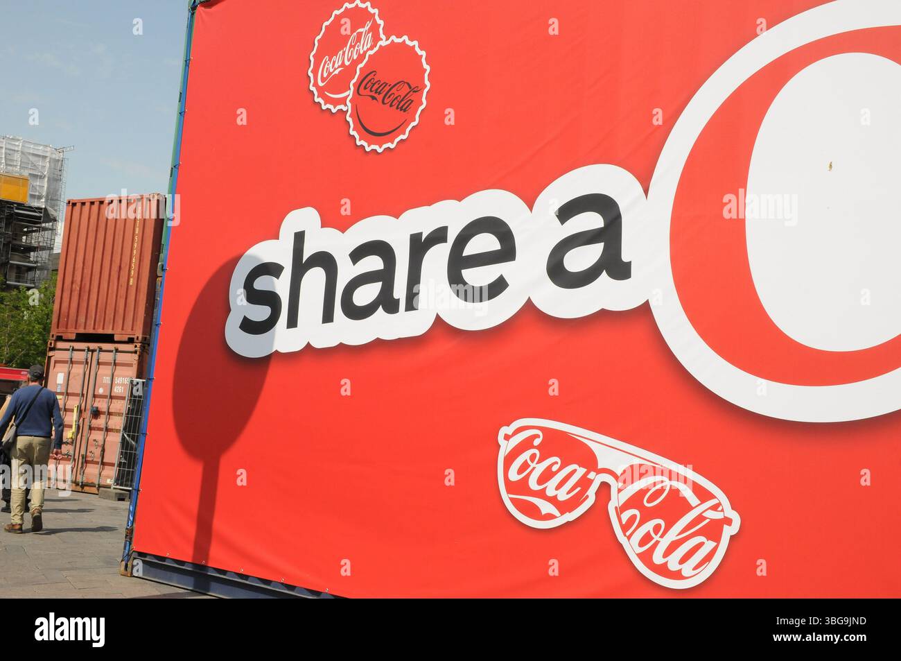 Copenhagen/ Denmark/04 june 2025/Huge cocoa cola promotion billboard ...