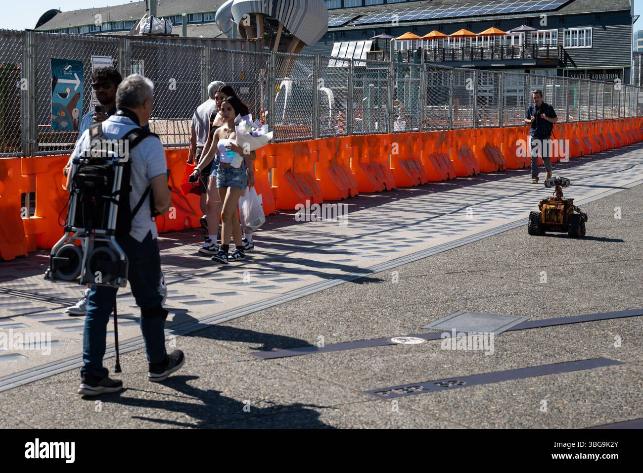 Seattle, USA. 28th May 2025. A remote controlled Wall-E robot on the ...