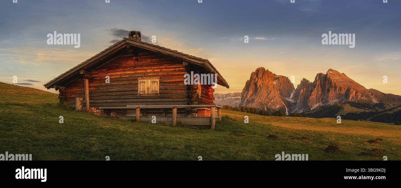 Seiser alm plateau sunset hi-res stock photography and images - Alamy