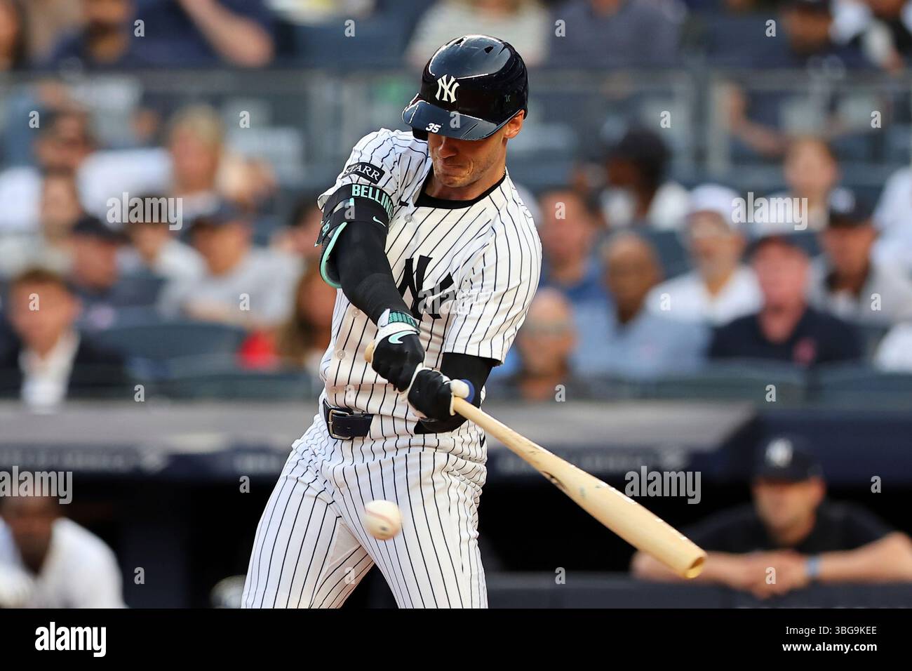 BRONX, NY - JUNE 03: Cody Bellinger #35 of the New York Yankees at bat ...