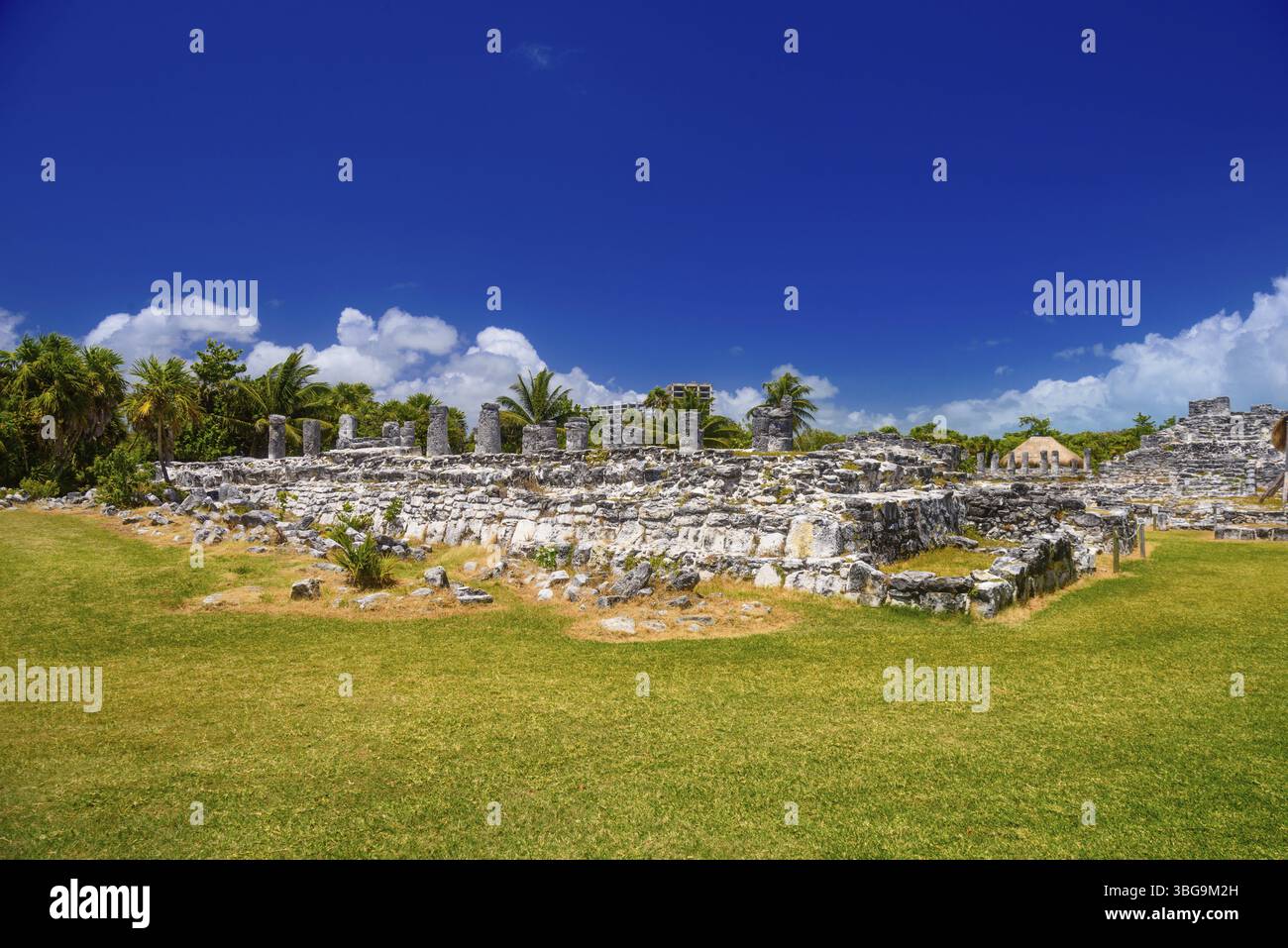 Ancient Mayan ruins in El Rey Archaeological Zone near Cancun, Yucatan ...