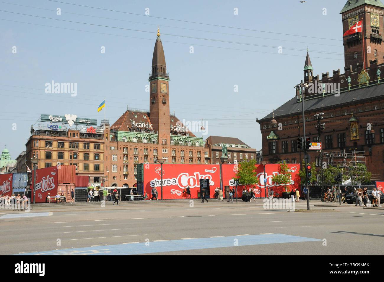 Copenhagen/ Denmark/04 june 2025/Huge cocoa cola promotion billboard ...