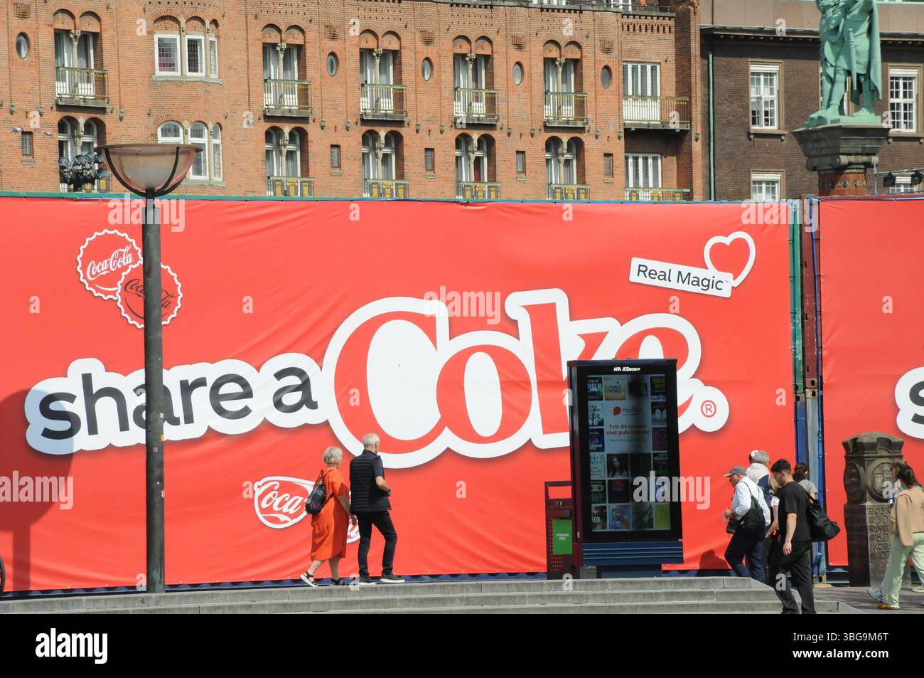 Copenhagen/ Denmark/04 june 2025/Huge cocoa cola promotion billboard ...