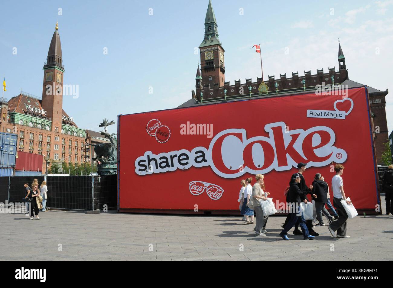 Copenhagen/ Denmark/04 june 2025/Huge cocoa cola promotion billboard ...
