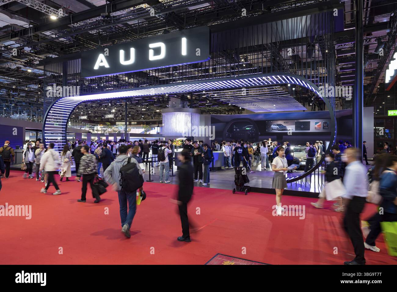 Exhibition stand, Trade fair stand, Audi stand, Vehicle, Car, Shanghai ...