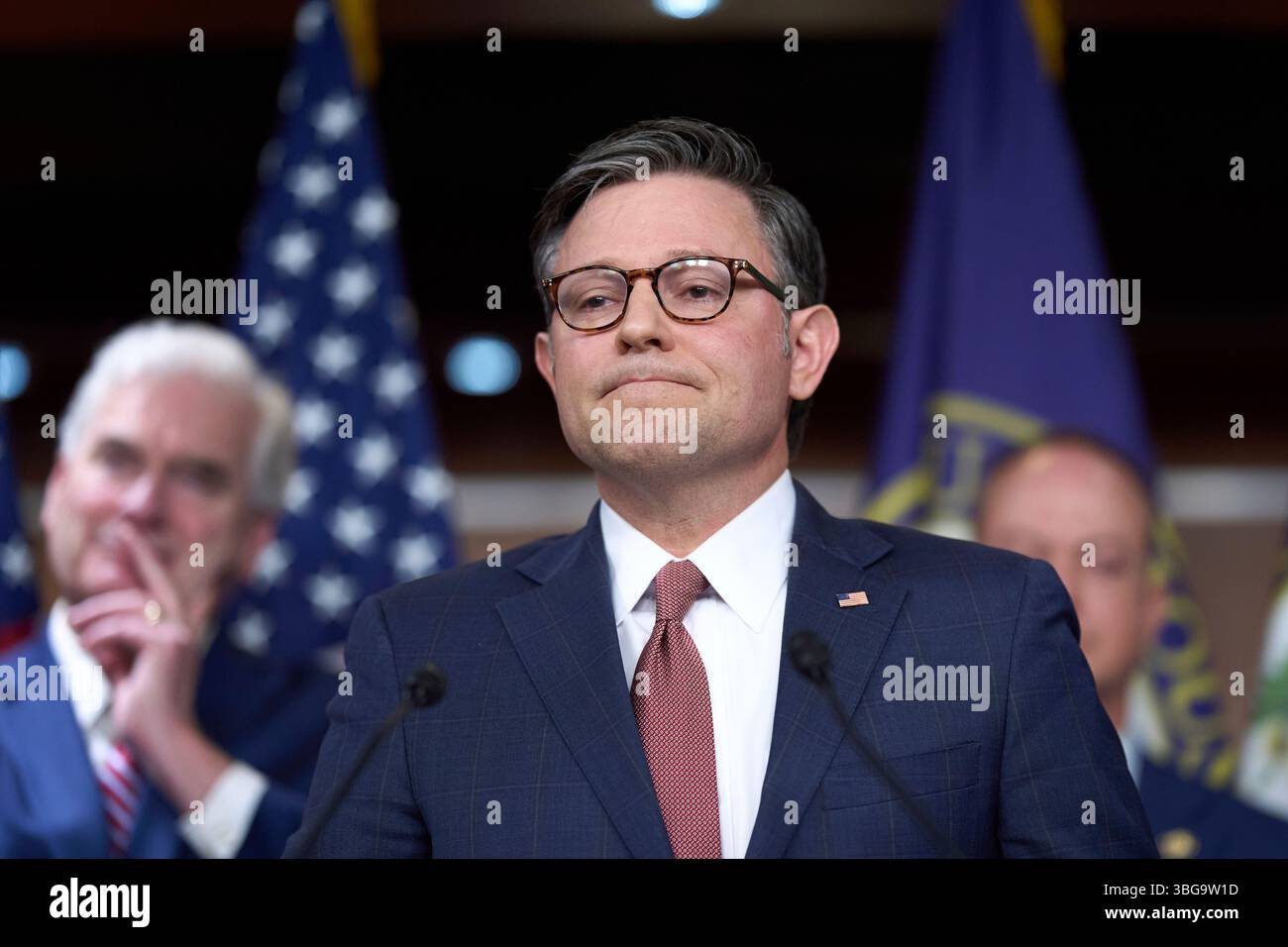Speaker of the House Mike Johnson, R-La., meets with reporters to ...