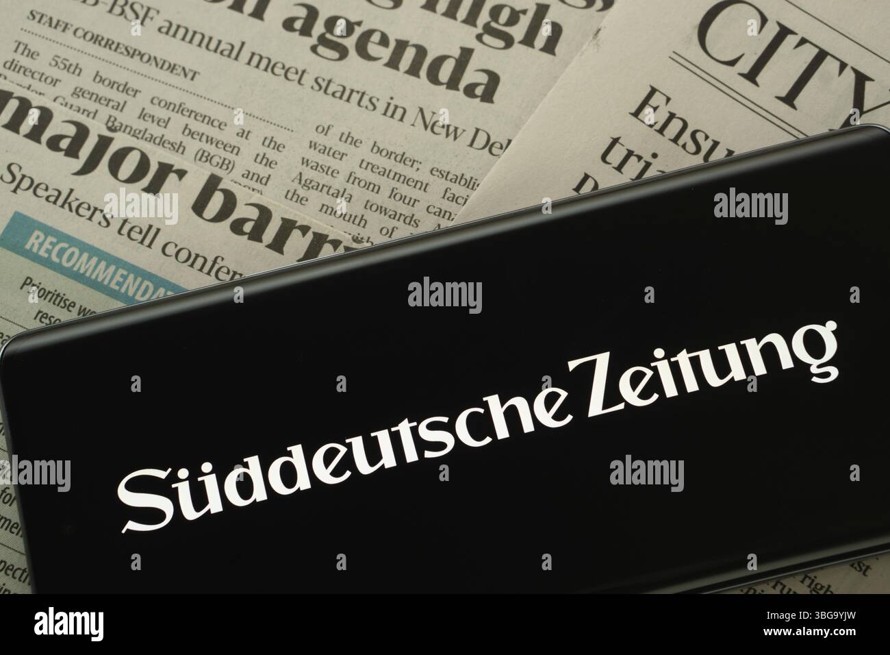 Dhaka, Bangladesh - 18 March 2025: The logo of the Sueddeutsche Zeitung ...