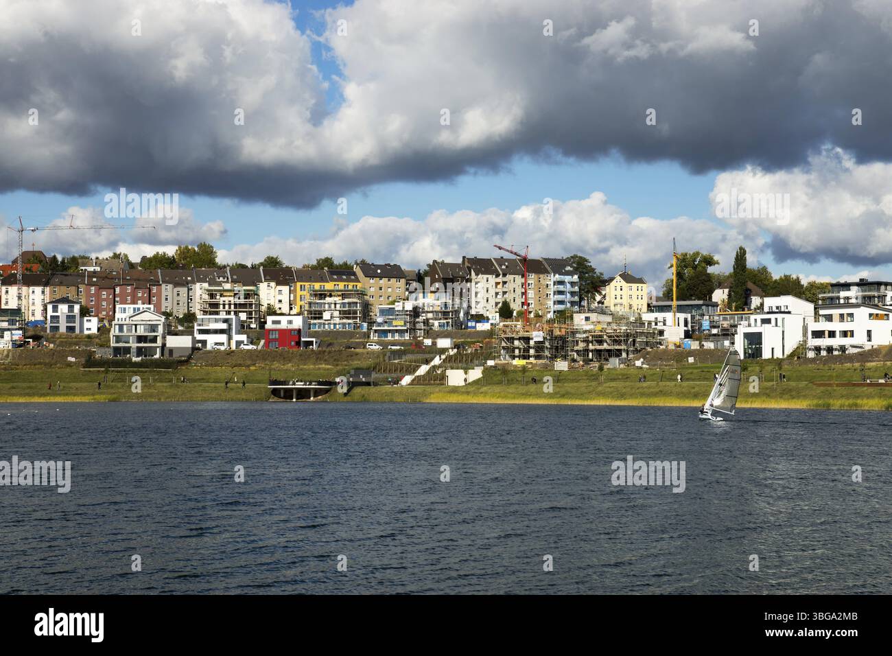 Phoenix Lake recreation area in Dortmund, Germany, Europe Stock Photo ...