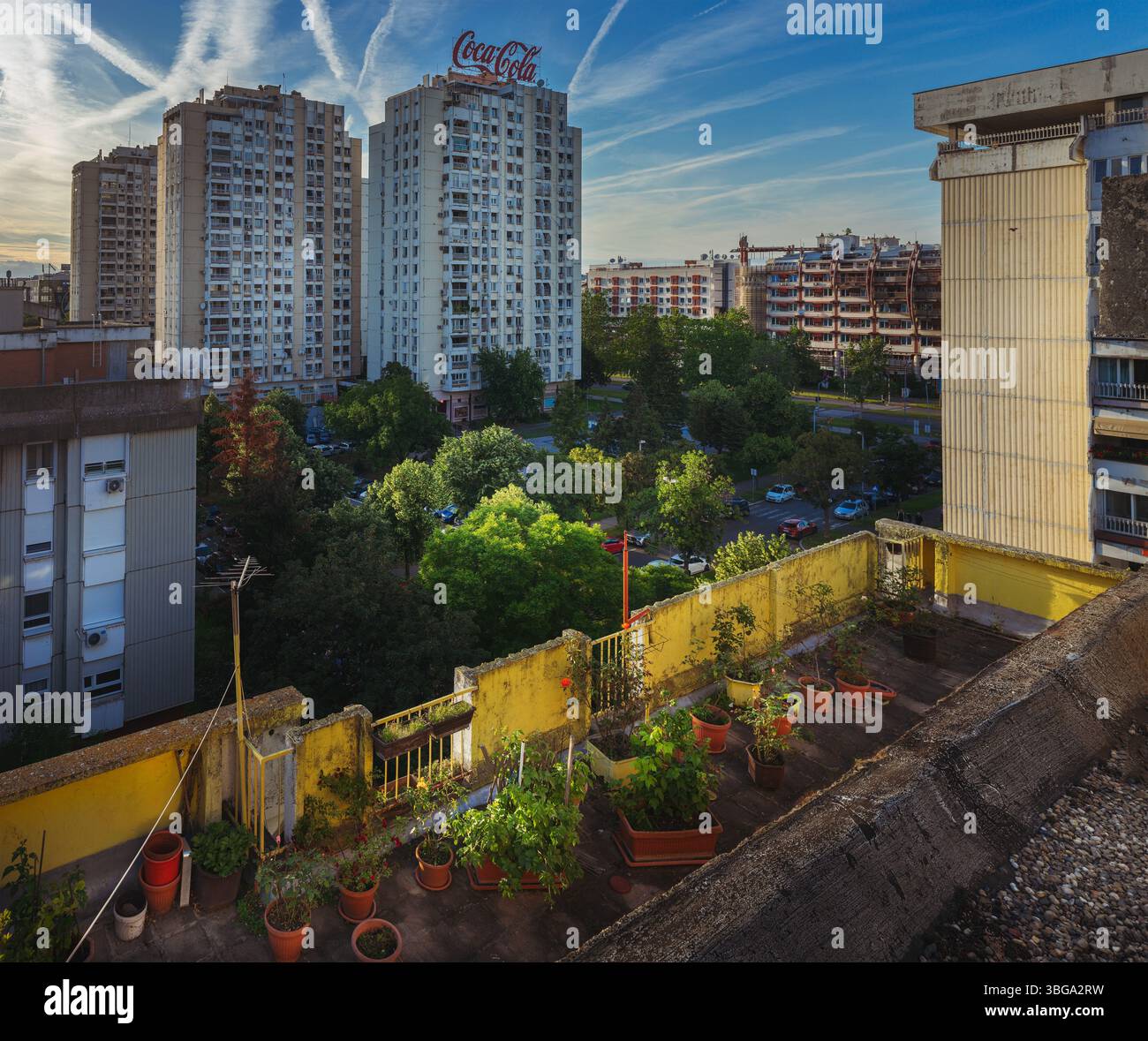 New Belgrade, Serbia - May 30, 2025: Architecture, lifestyle and ...