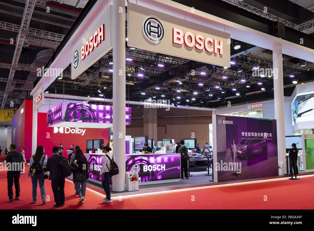 Exhibition, Trade fair stand, Bosch company, Shanghai motor show 2025 ...
