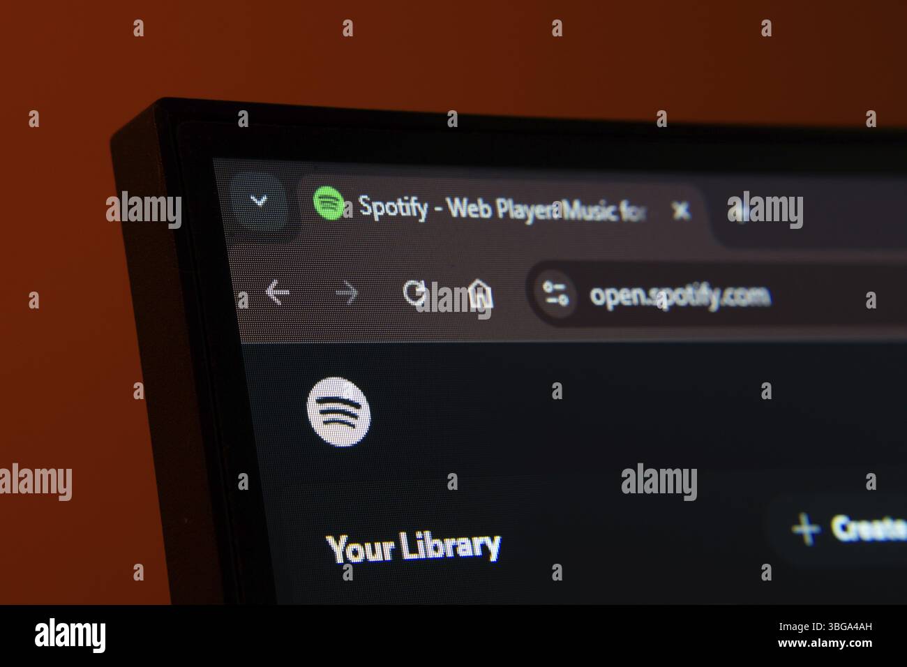 Dhaka, Bangladesh- 02 June 2025: Close-up of a computer screen displaying the spotify web ...