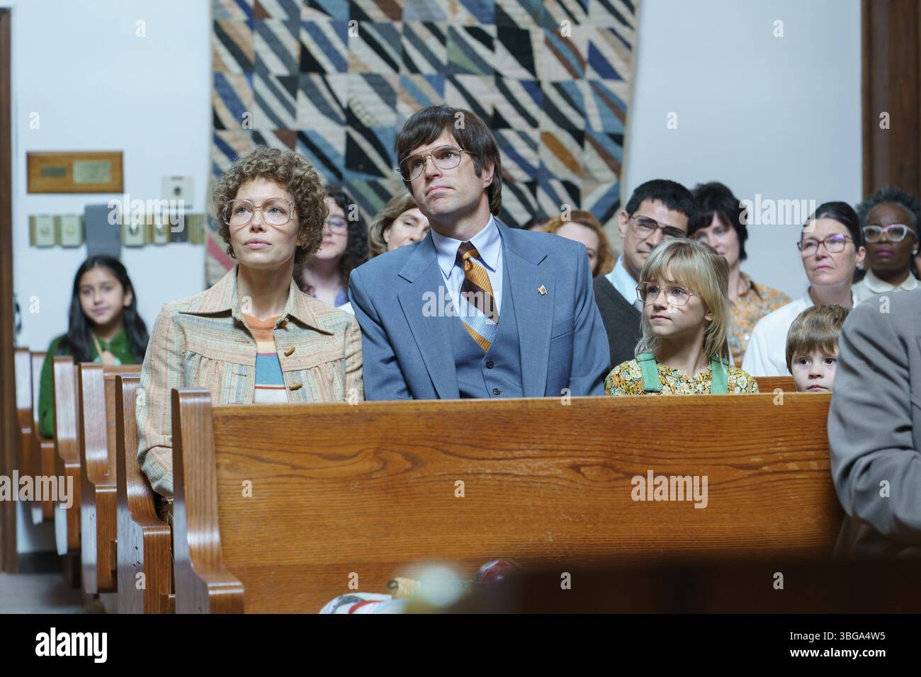 Aven Lotz, Dash McCloud, Jessica Biel, Timothy Simons, "Candy" (2022). Photo credit: Tina Rowden ...