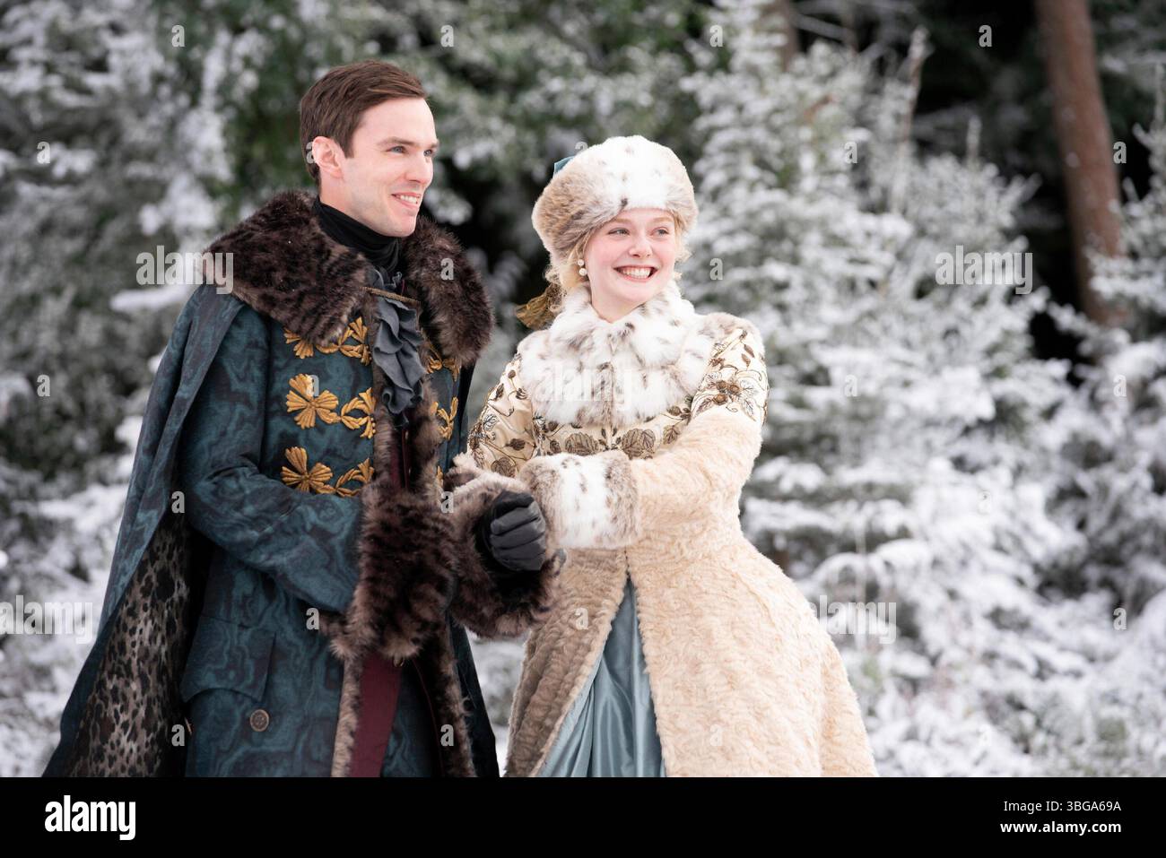 Elle Fanning, Nicholas Hoult, "The Great" Season 3, (2023). Photo credit: Christopher Raphael ...