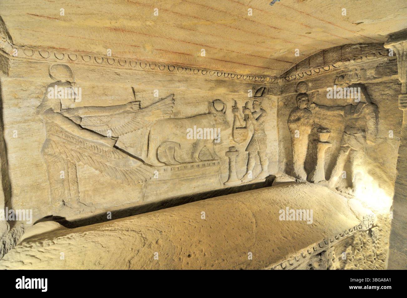 Catacombs of Kom El Shoqafa historical archaeological site located in ...