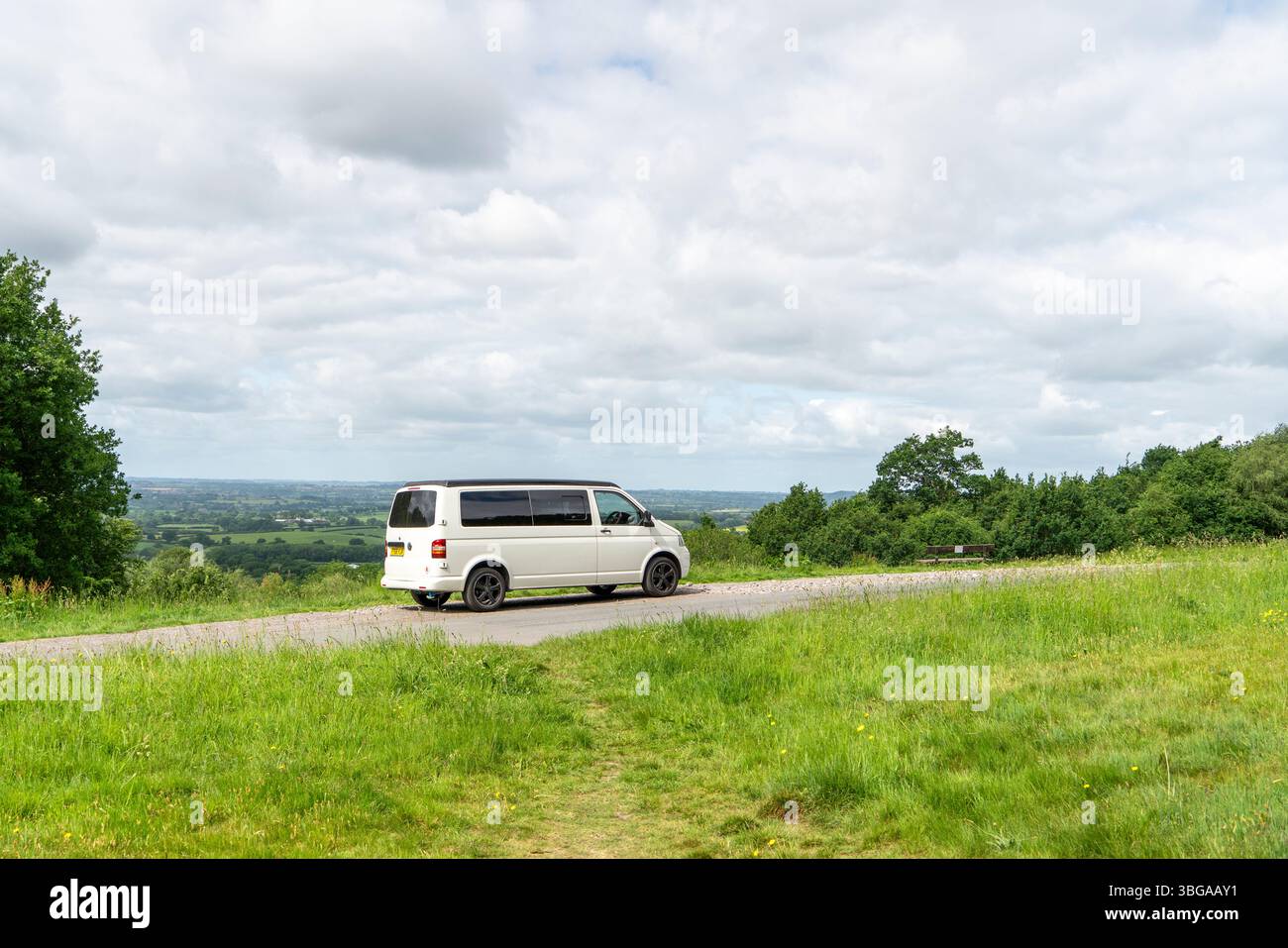 Volkswagen T5 camper van parked Stock Photo - Alamy