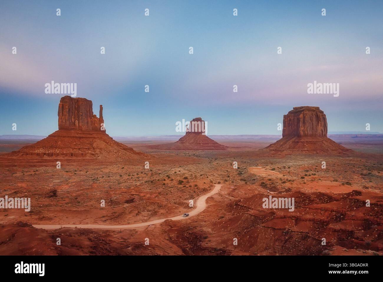 Monument Valley View color sky Stock Photo - Alamy