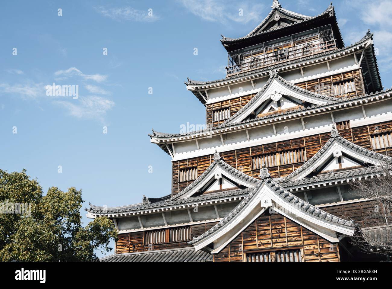 Hiroshima castle in Hiroshima, Japan, Asia Stock Photo - Alamy