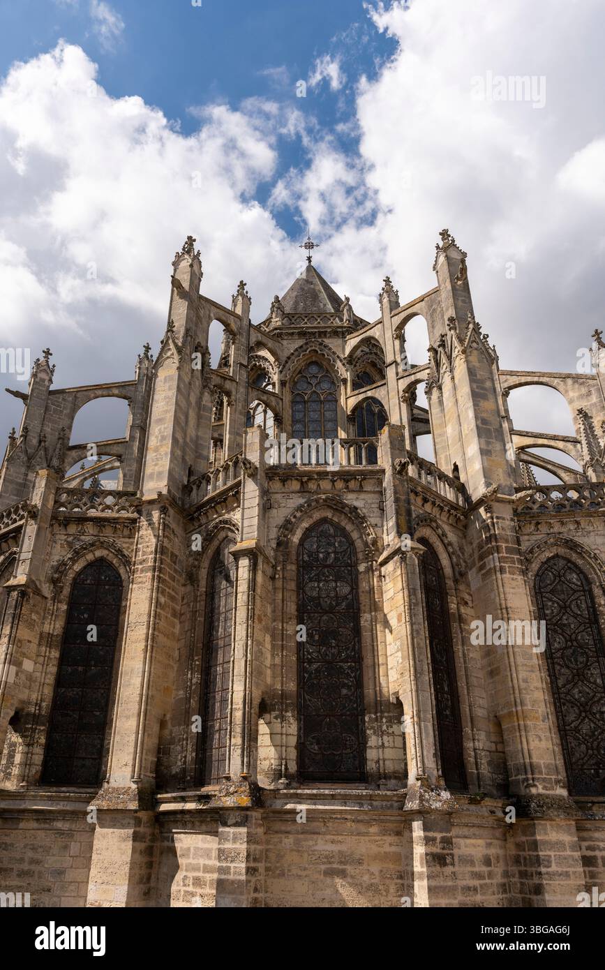Soaring Gothic spires and elaborate facade demonstrate magnificent ...