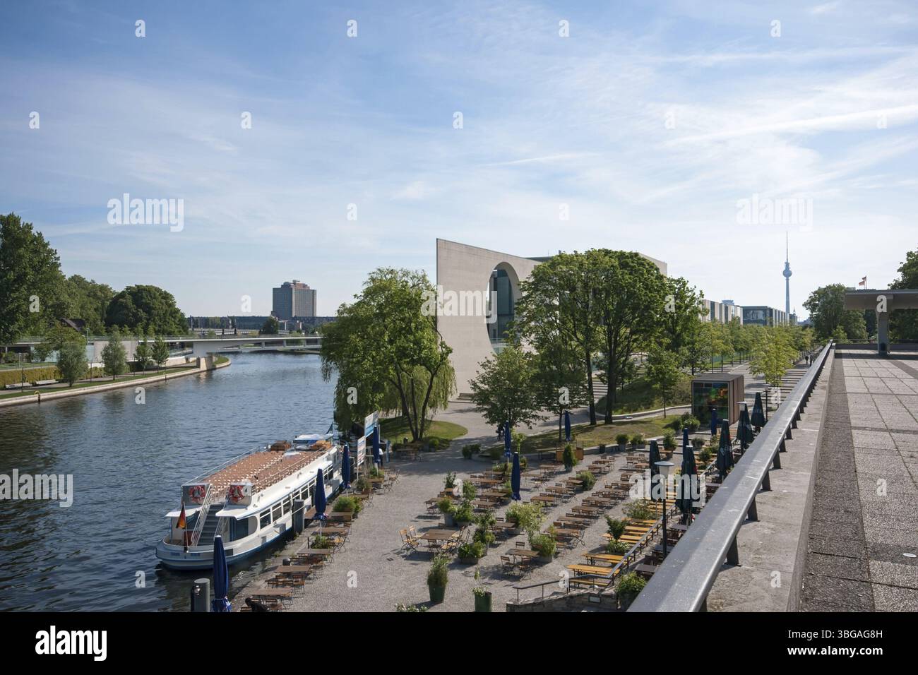 View of the Chancellery in Berlin Stock Photo - Alamy
