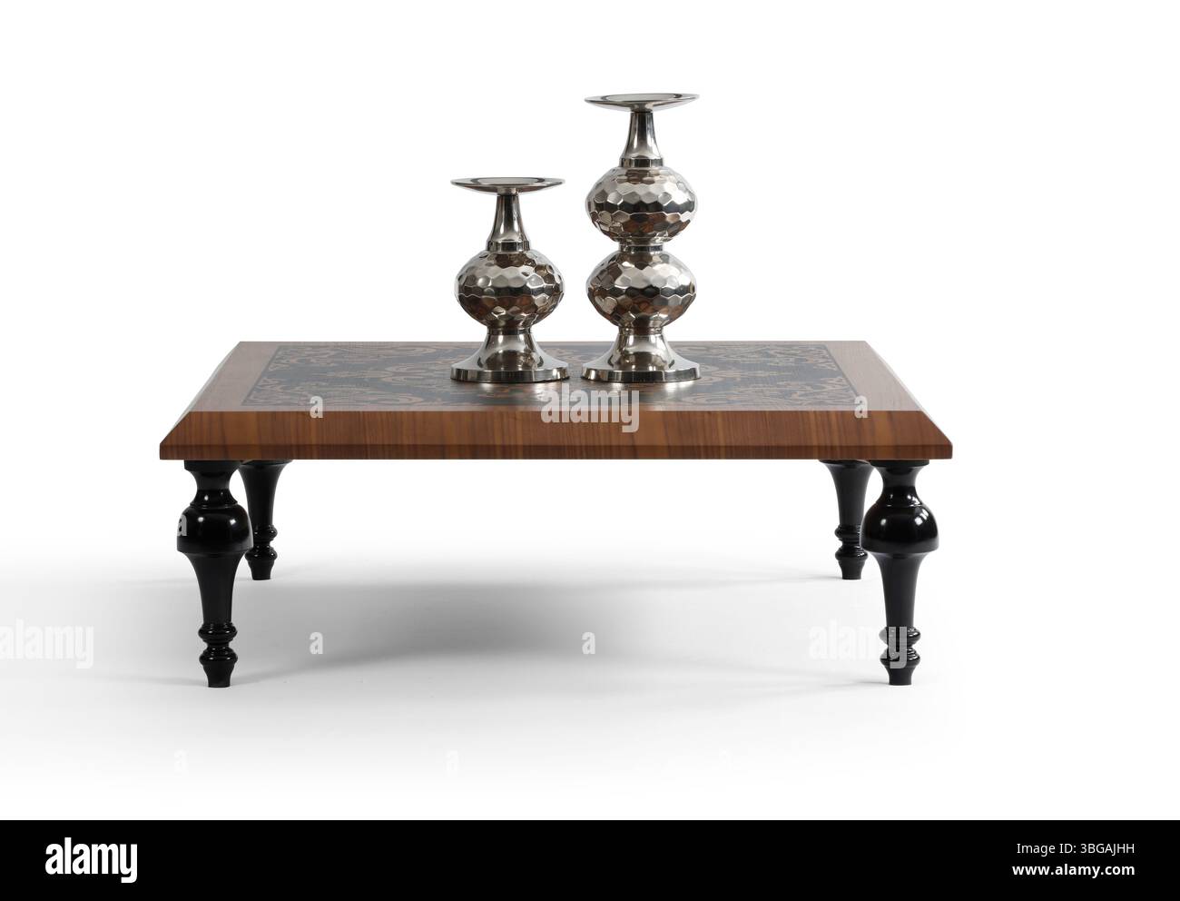 classic coffee table isolated on white background Stock Photo - Alamy