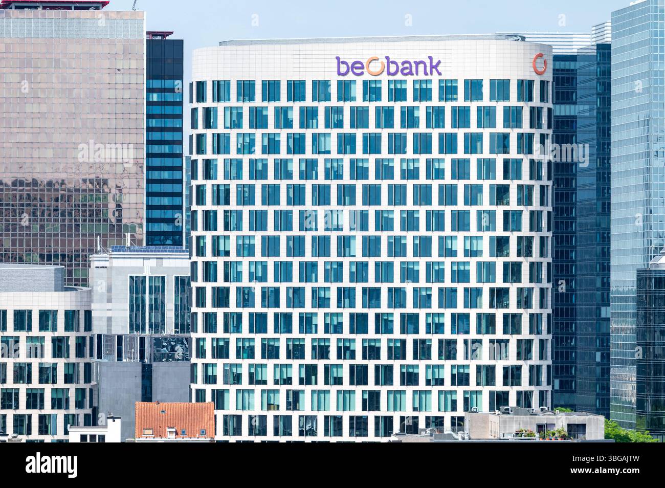 Beobank headquarters and contemporary office buildings in Brussels, Belgium 2 June 2025 Stock ...
