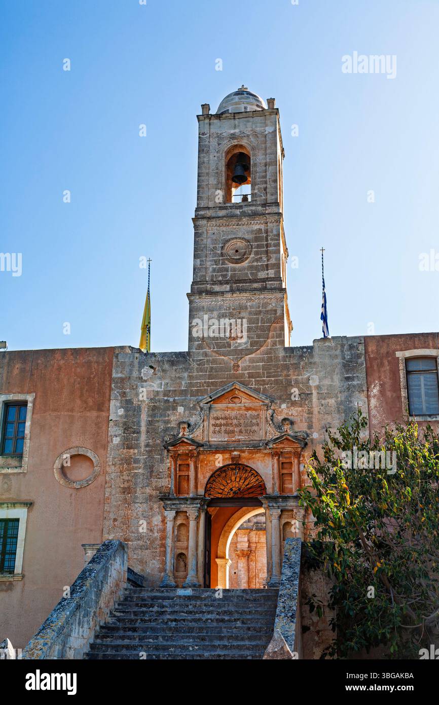 Entrance to Agia Triada Monastery, a Greek Orthodox monastery on the ...