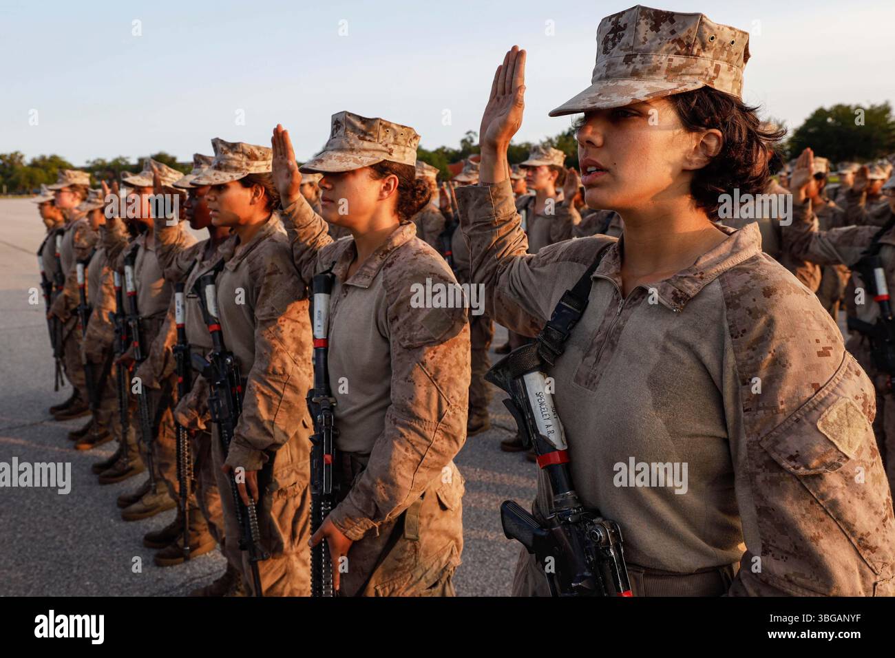 Parris Island, South Carolina, USA. 31st May, 2025. Marines with ...
