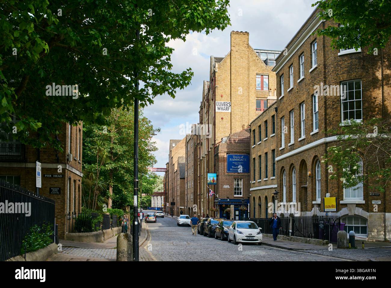Wapping High Street in the Borough of Tower Hamlets, London UK Stock ...