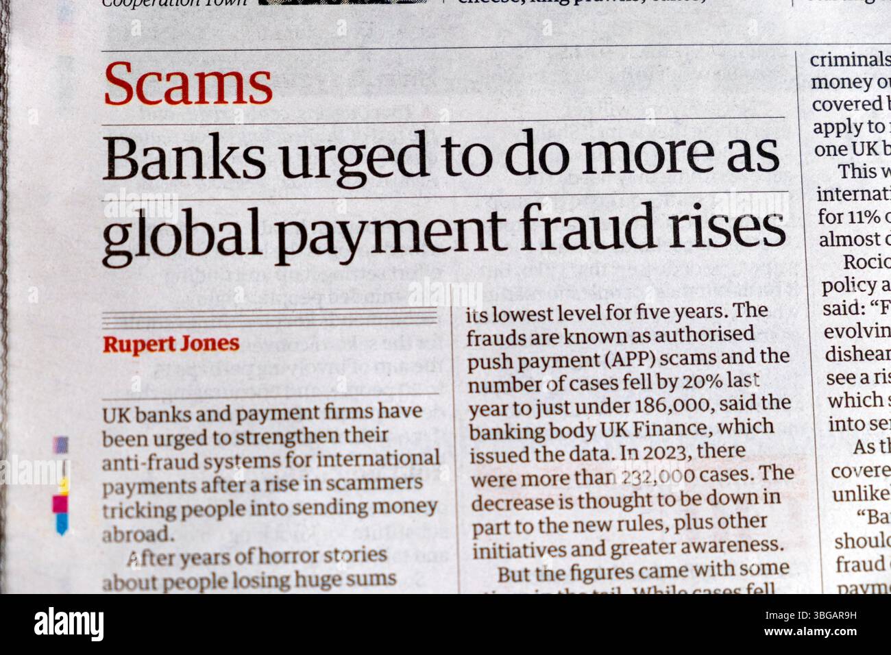 'Scams Banks urged to do more as global payment fraud rises' Guardian ...