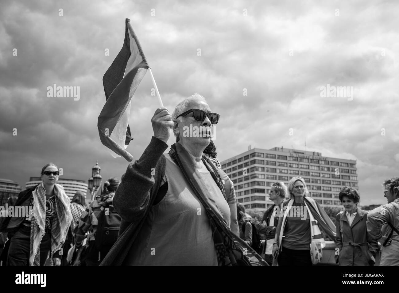 Protesters for gaza Black and White Stock Photos & Images - Alamy