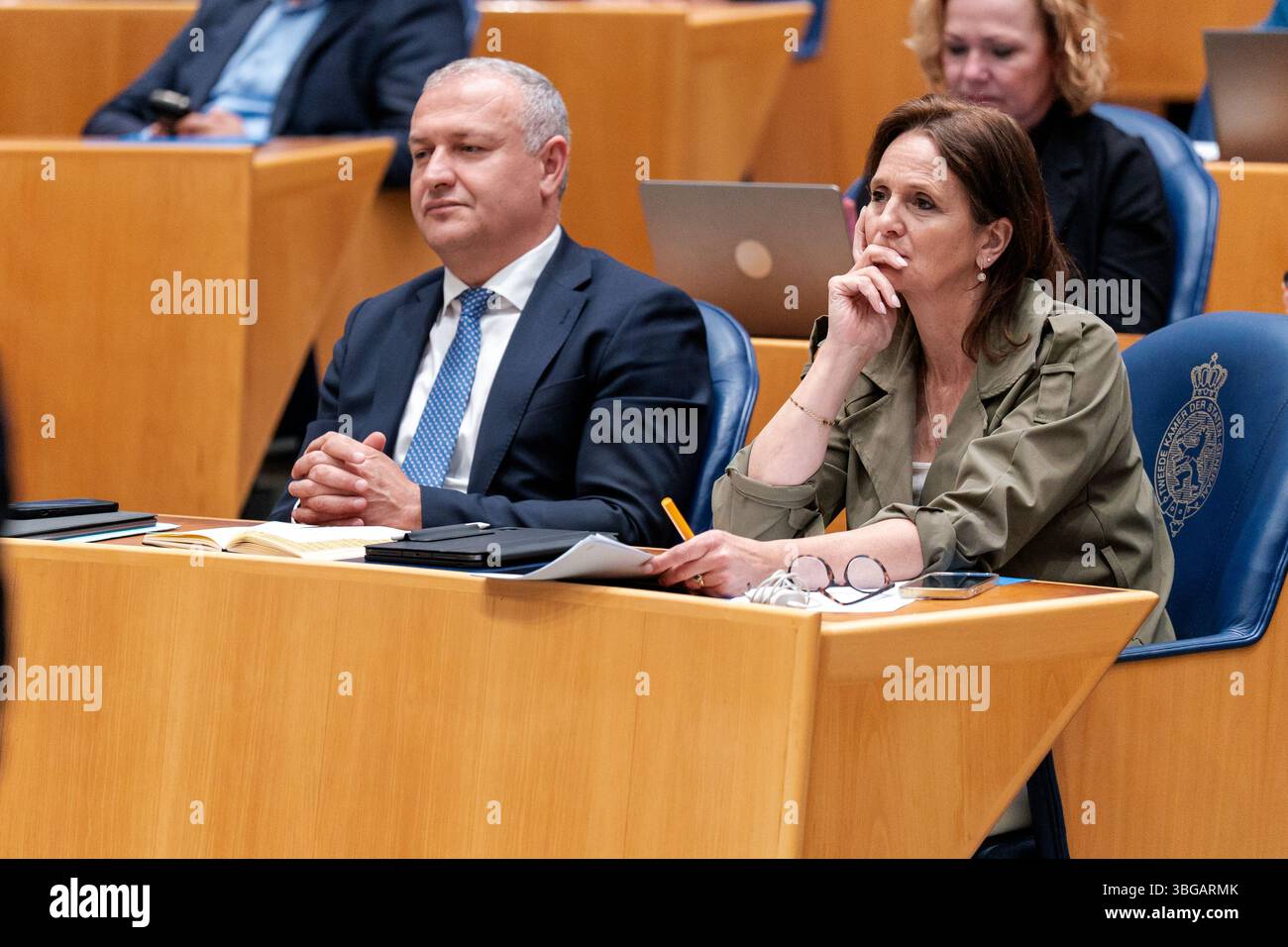DEN HAAG, NETHERLANDS - JUNE 4: Isa Kahraman (NSC), Nicolien van ...