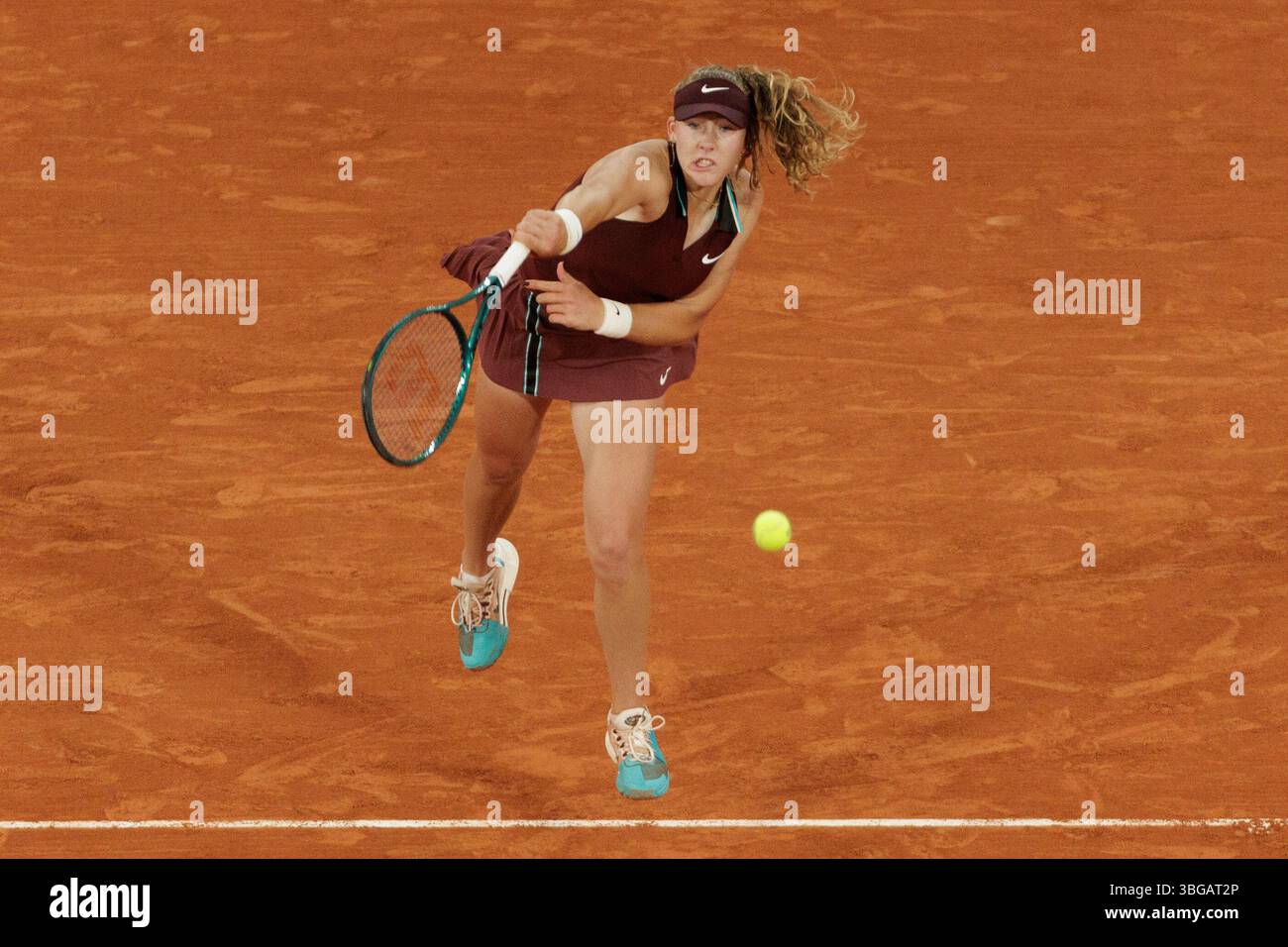 Mirra Andreeva during the Roland-Garros 2025, French Open, Grand Slam ...