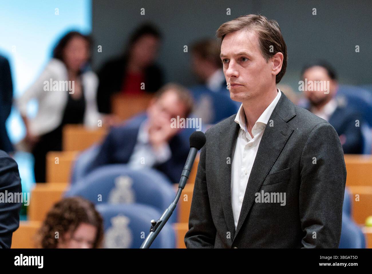 DEN HAAG, NETHERLANDS - JUNE 4: Laurens Dassen (Volt) during the ...